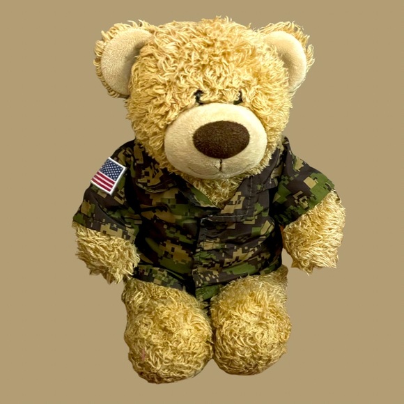 Build-A-Bear | Toys | Build A Bear Workshop Brown Bear Green Tan Camo ...